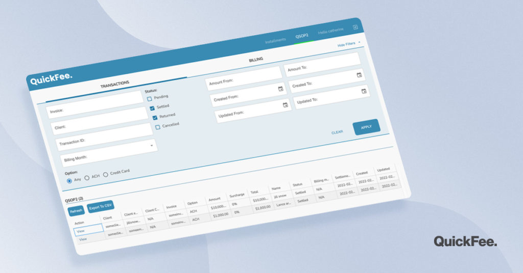 Update on Our QUBE Merchant Portal | QuickFee