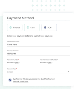 ACH and Credit Card Processing with QuickFee